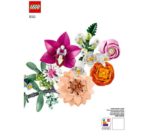 LEGO Pretty Pink Flower Bouquet Set 10342 Instructions | Brick Owl