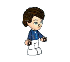 LEGO Prince Eric (Micro Doll) with Dark Blue Jacket Minifigure | Brick ...
