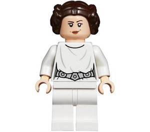 LEGO Princess Leia with White Outfit with 3 Emblem Belt (Crooked Smile ...