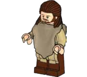 LEGO Qui-Gon Jinn with Reddish Brown Legs and Poncho Minifigure | Brick Owl
