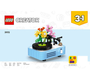 LEGO Record Player with Flowers Set 31172 Instructions | Brick Owl ...