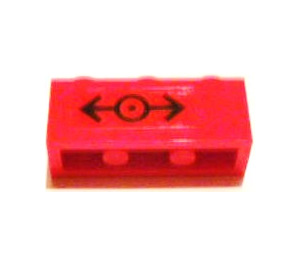 LEGO Red Brick 1 x 3 with Train Logo Sticker (3622) | Brick Owl - LEGO ...