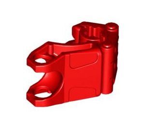 LEGO Red Hand with Joint Socket and Axle Hole with 3 Fingers (64251 ...