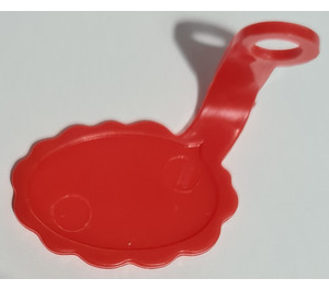 LEGO Red Minifigure Speech Bubble - Cloud Edge (Left) | Brick Owl ...