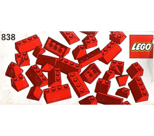 LEGO Red Roof Bricks Parts Pack, 45° Set 838 | Brick Owl - LEGO Marketplace