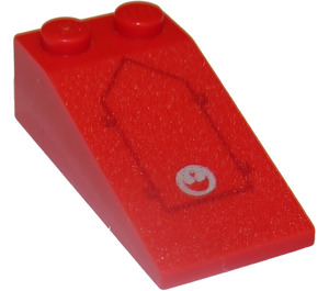 LEGO Red Slope 2 x 4 (18°) with Rebel A-Wing Panel Printing (30363 / ...