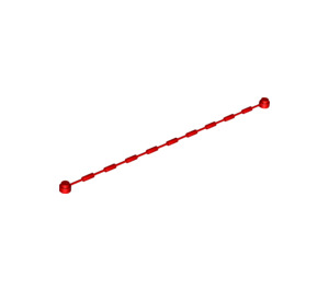 LEGO Red String with Coupling Points and End Studs 1 x 21 (1155 / 63141 ...