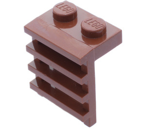 LEGO Reddish Brown Plate 1 x 2 with Ladder (4175 / 31593) | Brick Owl