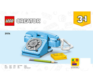 LEGO Retro Telephone Set 31174 Instructions | Brick Owl