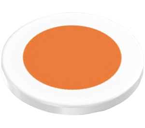 LEGO Roadsign Clip-on 2 x 2 Round with Orange Circle Sticker (30261 ...
