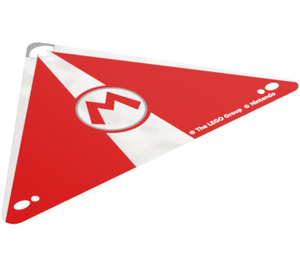 LEGO Sail 10 x 15 with Red and White Triangles and ‘M’ (114293) | Brick Owl