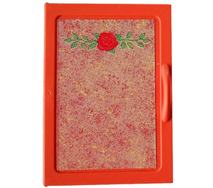 LEGO Salmon Scala Cupboard Door 8 x 6 with Rose Sticker (6879) | Brick ...