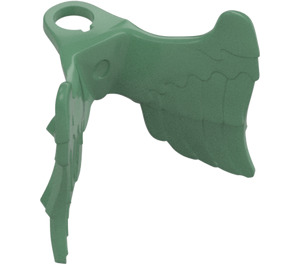 LEGO Sand Green Feathered Wings Collapsed (77183) | Brick Owl - LEGO ...