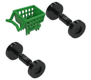LEGO Shopping Cart with Black Wheels | Brick Owl - LEGO Marketplace