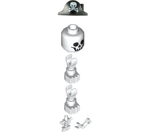 LEGO Skeleton (One Arm and Bicorne Hat) Minifigure | Brick Owl - LEGO ...