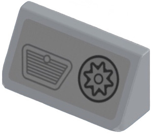 LEGO Slope 1 x 2 (31°) with Anglia Dashboard Sticker (85984) | Brick ...