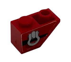 LEGO Slope 1 x 2 (45°) Inverted with Clevis Shackle Loop (Model Right ...