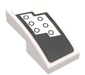 LEGO Slope 1 x 2 Curved with Silver Round Headlights (Model Right ...