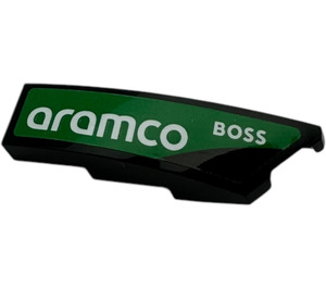 LEGO Slope 1 x 4 Angled Right with aramco and BOSS Sticker (5414 ...