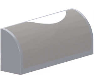 LEGO Slope 1 x 4 x 1.3 Curved with White Circle Segment (Right) Sticker ...