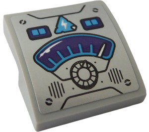 LEGO Slope 2 x 2 Curved with Speedometer, Handwheel and Warning ...