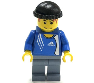 LEGO Soccer Player with Adidas Logo Red Torso Sticker with Number 6 ...