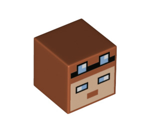 LEGO Square Minifigure Head with Pilot Face (19729 / 78773) | Brick Owl ...