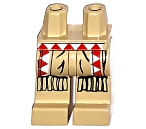 LEGO Tan Minifigure Hips and Legs with Western Indian Decoration (3815 ...