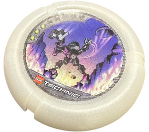 LEGO Technic Bionicle Weapon Throwing Disc with Flare and Spark, 3 pips ...