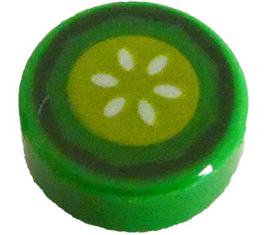 LEGO Tile 1 x 1 Round with Cucumber Slice (35380) | Brick Owl - LEGO ...