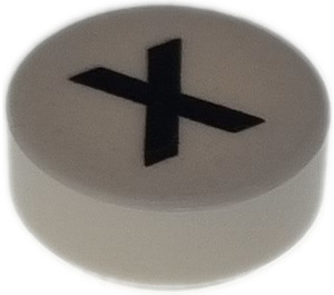 LEGO Tile 1 x 1 Round with Letter X (35380) | Brick Owl - LEGO Marketplace