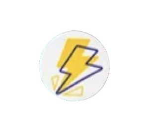 LEGO Tile 1 x 1 Round with Lightning Bolt (35380) | Brick Owl - LEGO ...