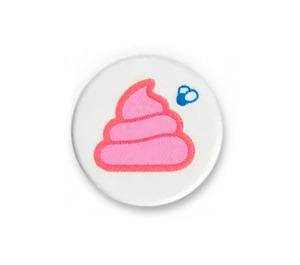 LEGO Tile 1 x 1 Round with Poop Emoji (35380) | Brick Owl - LEGO ...