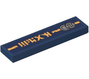 LEGO Tile 1 x 4 with Ninjago Writing Sticker (2431) | Brick Owl - LEGO ...