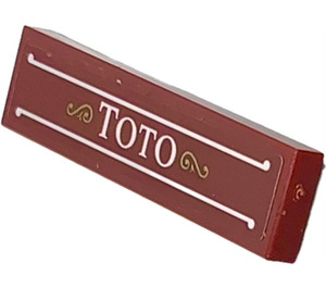 LEGO Tile 1 x 4 with TOTO Sticker (2431) | Brick Owl - LEGO Marketplace