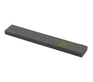 LEGO Tile 1 x 6 with Yellow Triangle Pointing Outwards Sticker (6636 ...