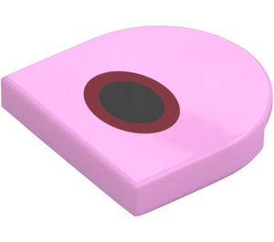 LEGO Tile 2 x 2 Half Oval with Pua Nostril (5520) | Brick Owl