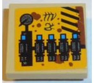 LEGO Tile 2 x 2 Inverted with Grille, Alien Characters, Mechanical ...