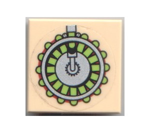 LEGO Tile 2 x 2 with Ammunition Drum Sticker with Groove (3068) | Brick ...