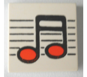 LEGO Tile 2 x 2 with Music Notes with Groove (3068) | Brick Owl - LEGO ...