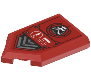 LEGO Tile 2 x 3 Pentagonal with Chinese Character, ‘!’ and Vent Sticker ...