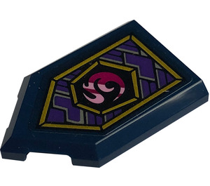 LEGO Tile 2 x 3 Pentagonal with Plates, Curly Symbol Sticker (22385 ...