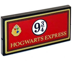 LEGO Tile 2 x 4 with 9 3/4 Hogwarts Express Sticker (87079) | Brick Owl ...