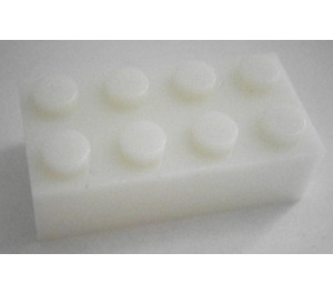 LEGO Translucent White Brick 2 x 4 (3001 / 3556) | Brick Owl - LEGO ...