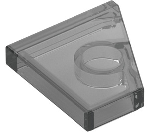 LEGO Transparent Black Tile 2 x 2 Angled Cut Left (7828) | Brick Owl