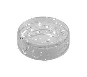 LEGO Transparent Glitter Tile 1 x 1 Round (98138) | Brick Owl