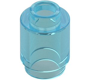 LEGO Transparent Light Blue Brick 1 x 1 Round with Open Stud (3062 ...