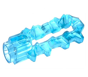 LEGO Transparent Light Blue Sword Double Blade with Serrated Edges with ...