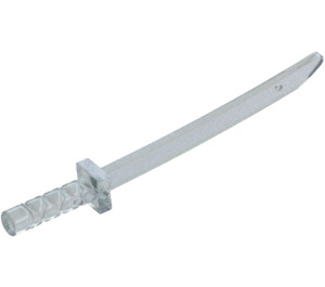 LEGO Transparent Opal Katana with Square Guard and Capped Pommel (21459 ...