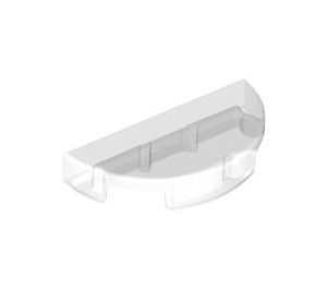 LEGO Transparent Tile 1 x 2 Half Circle (1748) | Brick Owl
